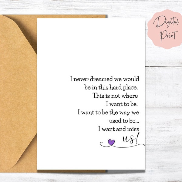Printable I Miss Us - Etsy