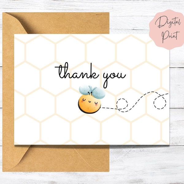 Bee Themed Downloadable Cards - Etsy