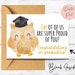 Printable Graduation Card for Her Cute Owl Graduation Greeting Blank ...
