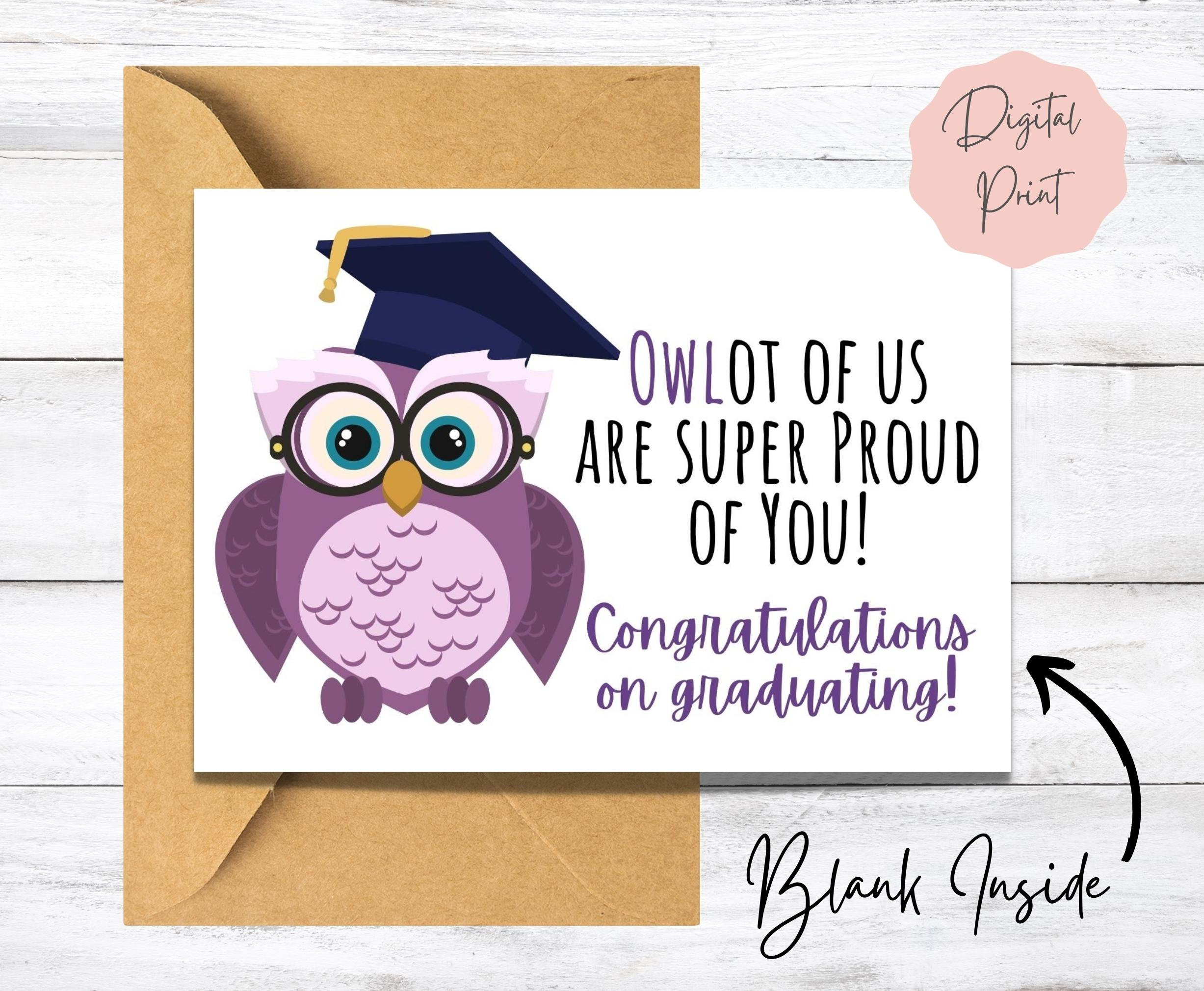 Printable Graduation Card Congratulations on Graduating Card - Etsy Canada