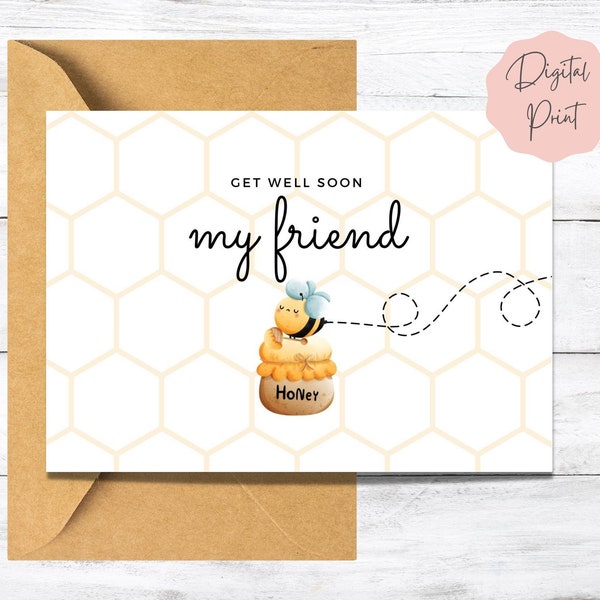 Bee Well Soon Card - Etsy