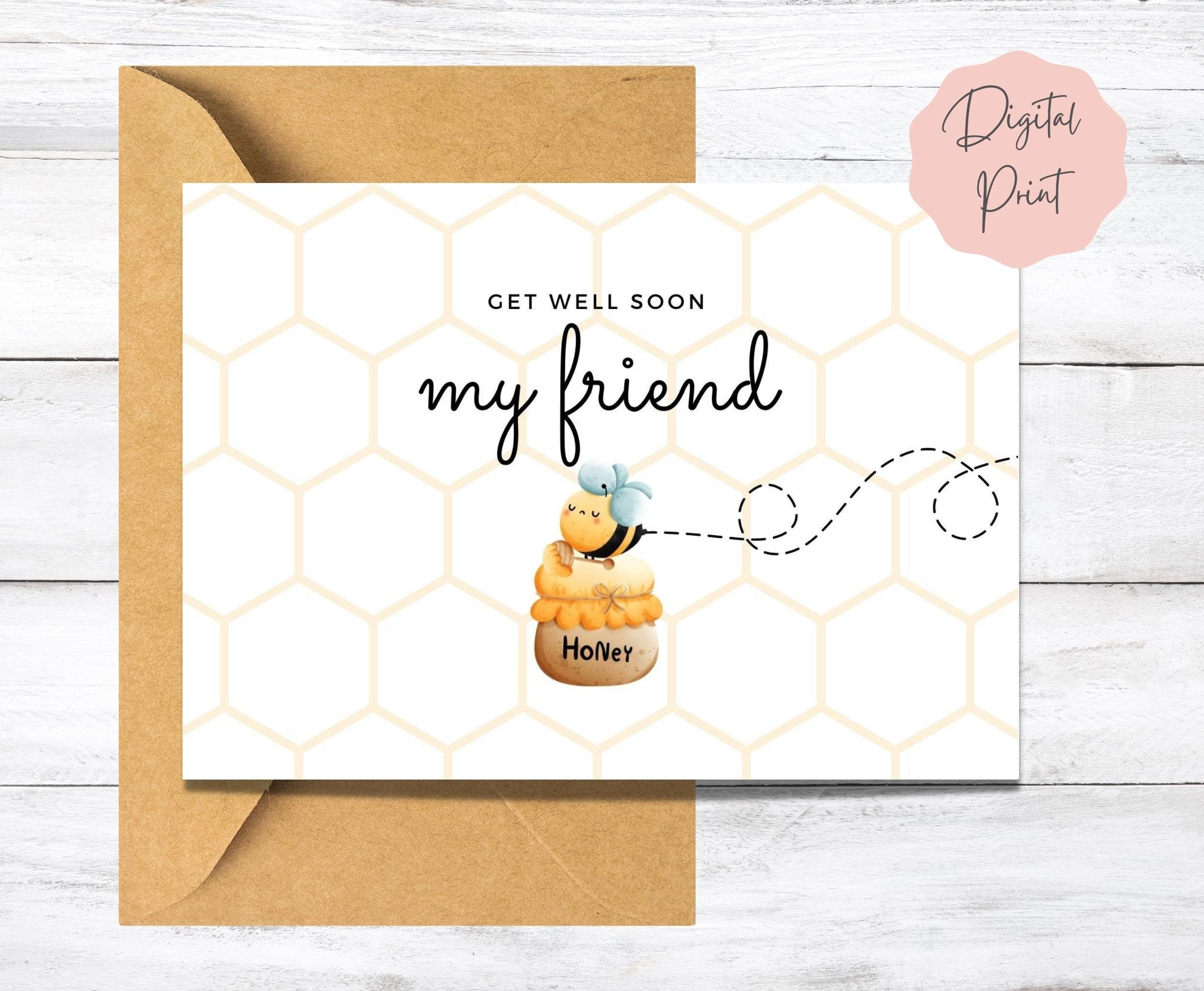 Printable Get Well Card | Get Well Soon Friend Printable Card | Digital ...