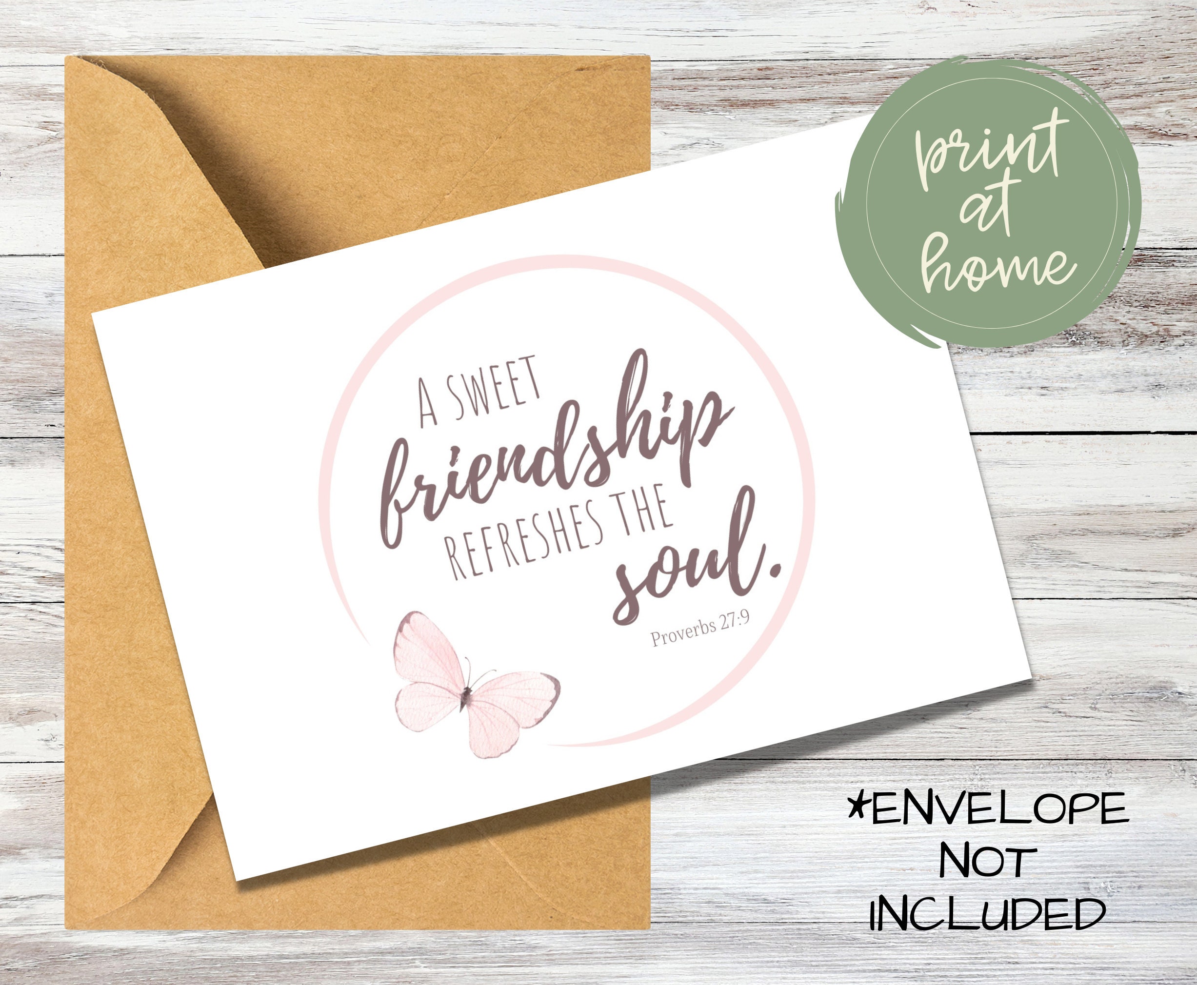 Printable Card for Best Friend | Meaningful Card for Friend ...