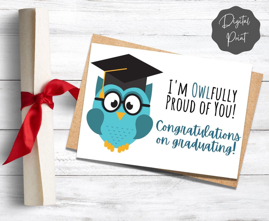 Printable Graduation Card High School Graduation Card | Etsy