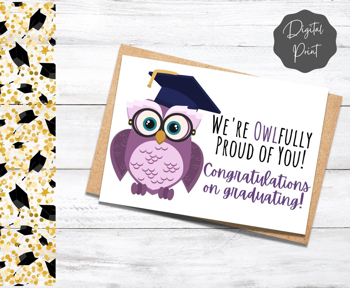 Downloadable Graduation Card Printable Card for Graduation | Etsy
