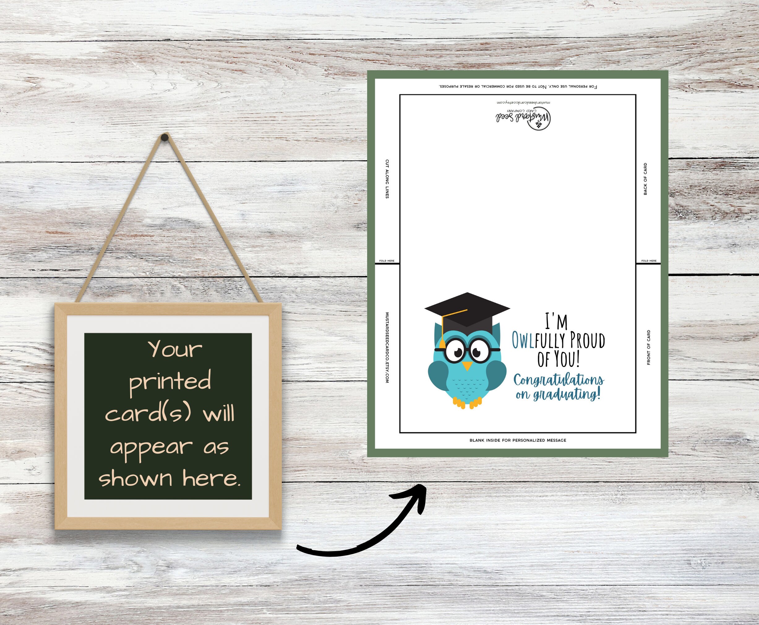 Printable Graduation Card | High School Graduation Card | College ...