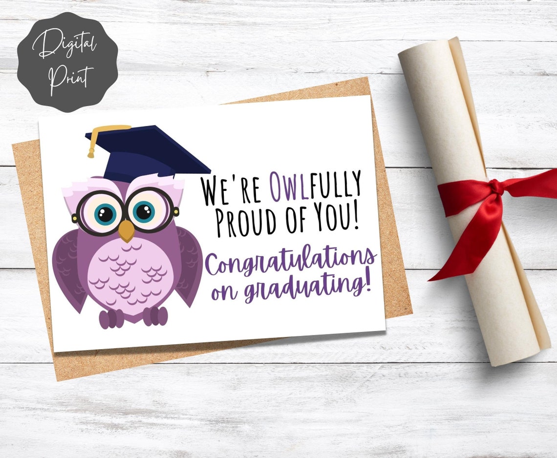 Downloadable Graduation Card Printable Card for Graduation | Etsy