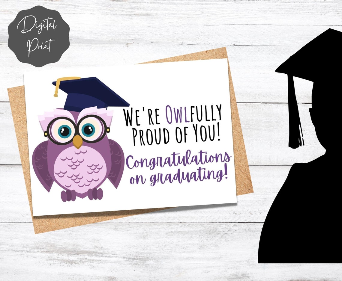 Downloadable Graduation Card Printable Card for Graduation | Etsy