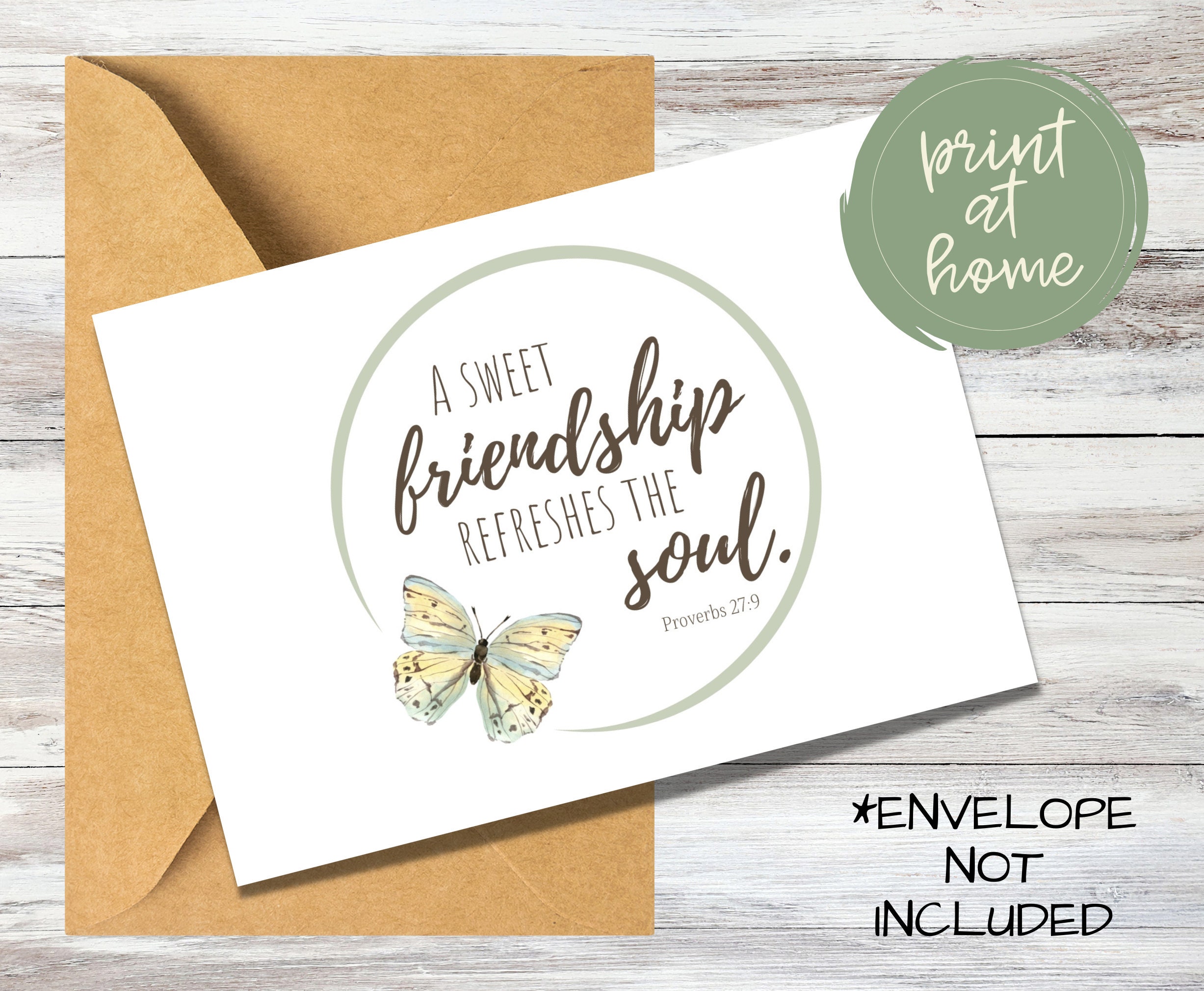 Printable Cards for Friends | Inspirational Digital Card | Meaningful ...