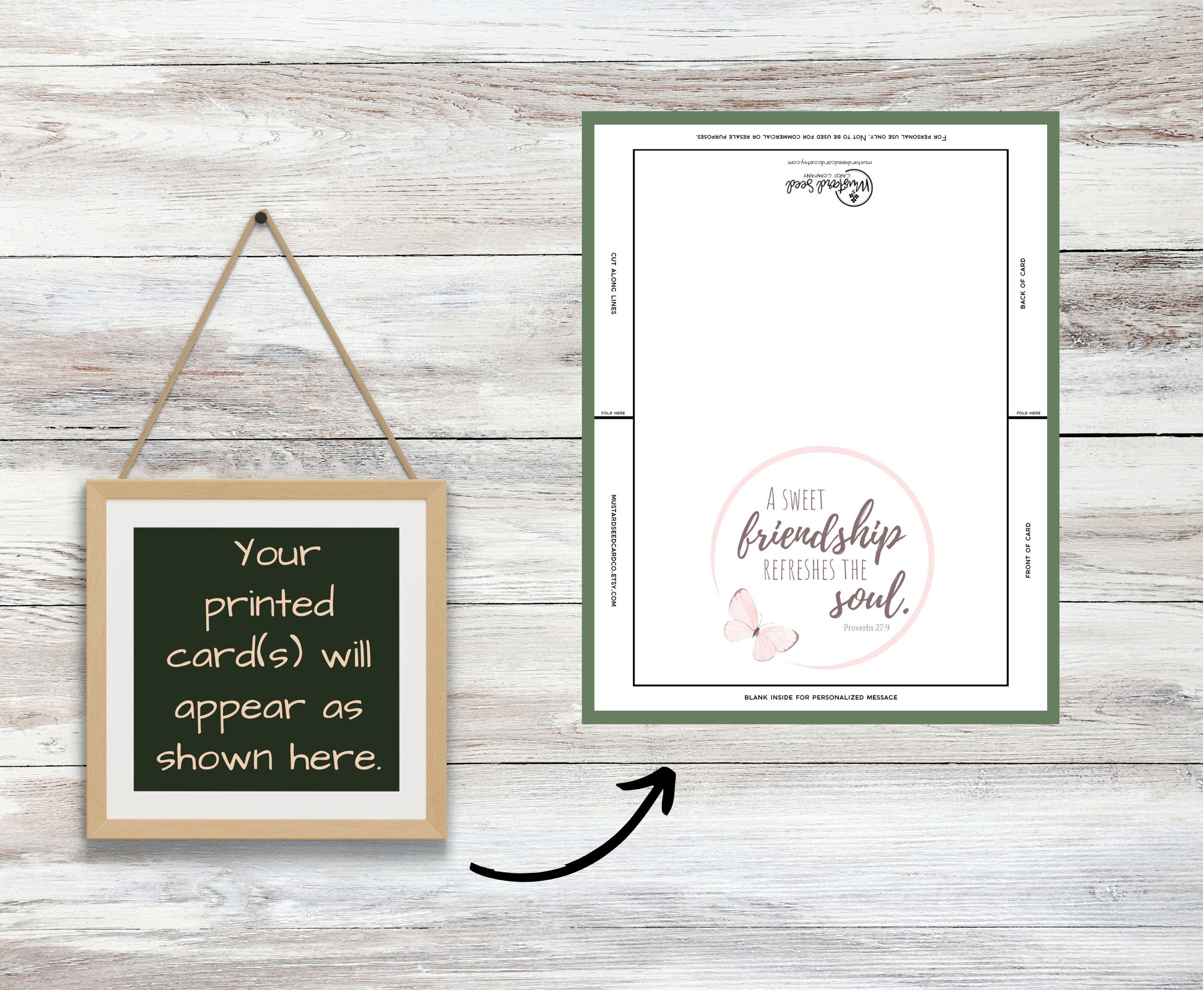 Printable Card for Best Friend Meaningful Card for Friend Encouraging ...