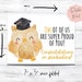 Printable Graduation Card for Her Cute Owl Graduation Greeting Blank ...