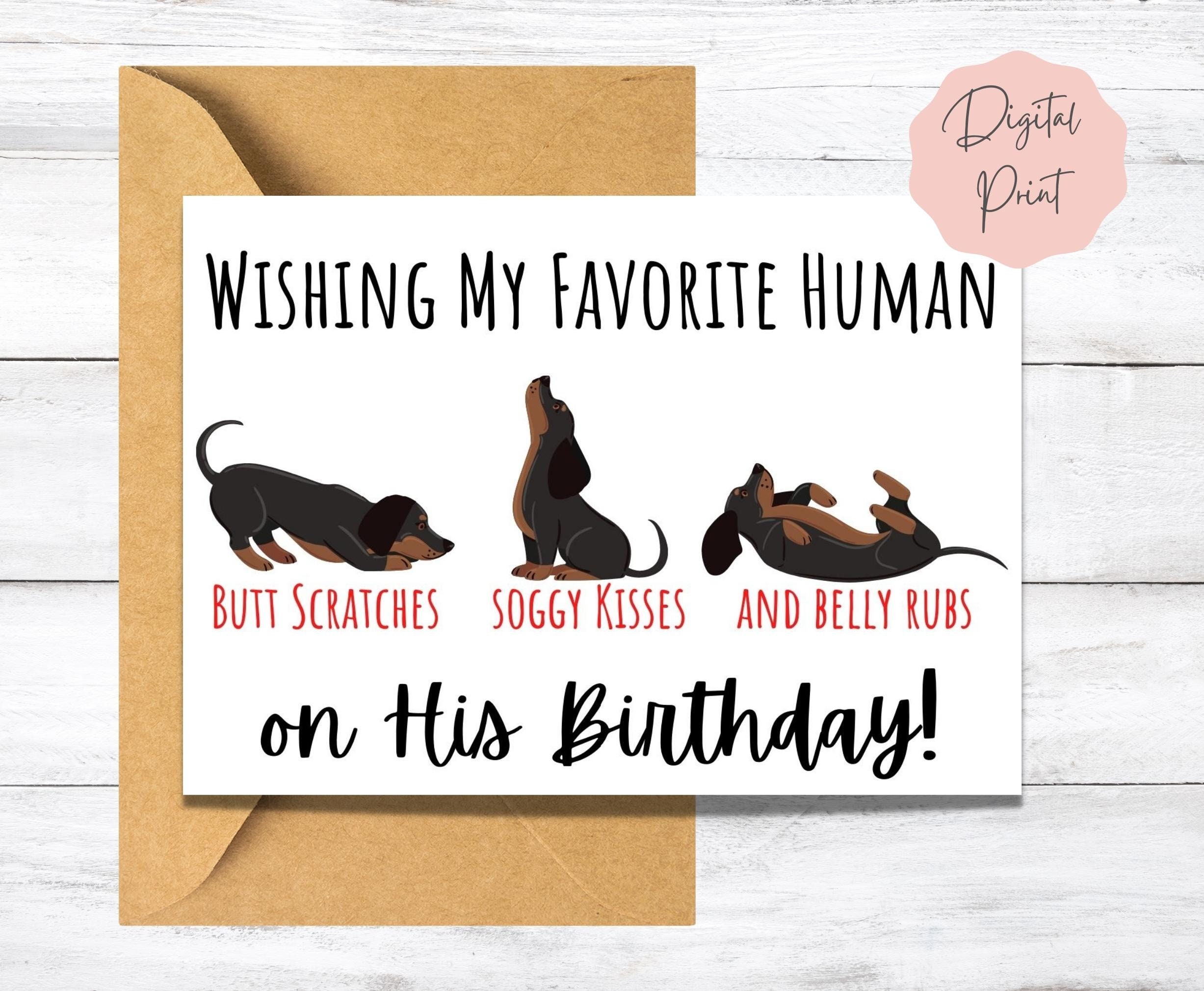Weiner Dog Wishes Happy Birthday to Dog Dad | Adorable Dachshund ...