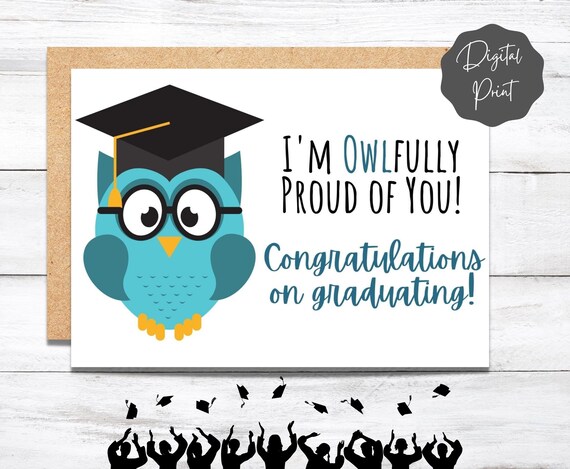 Printable Graduation Card High School Graduation Card | Etsy