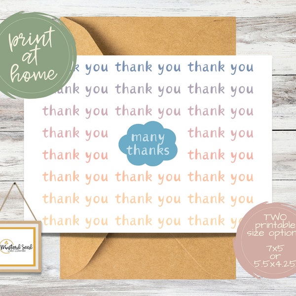 Many Thanks - Etsy