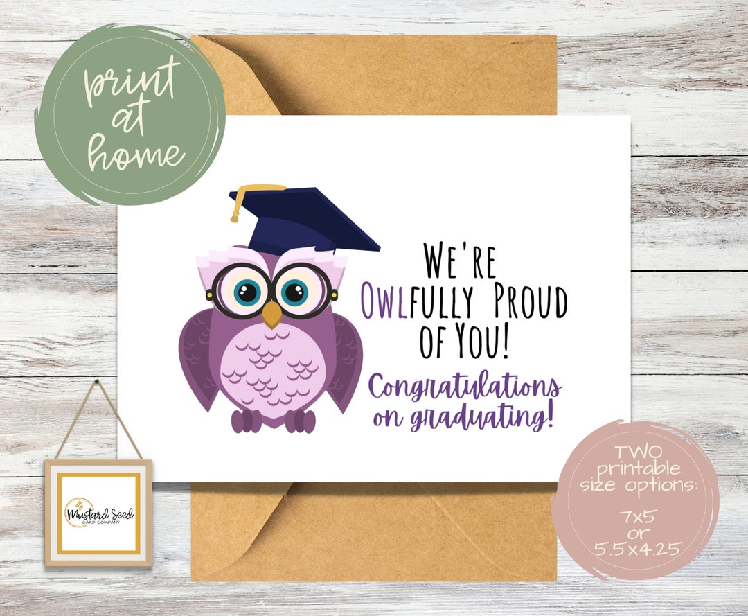 Downloadable Graduation Card | Printable Card for Graduation From ...