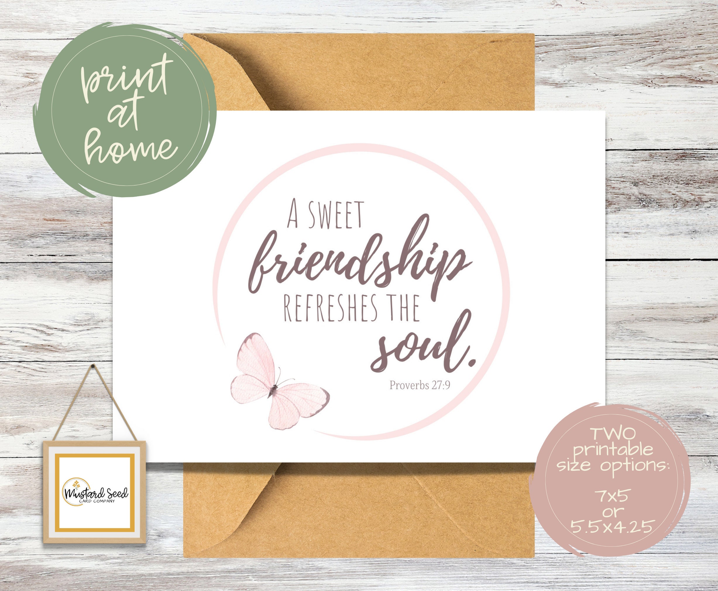 Printable Card for Best Friend | Meaningful Card for Friend ...