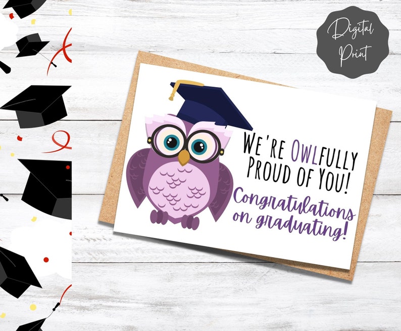 Downloadable Graduation Card Printable Card for Graduation | Etsy