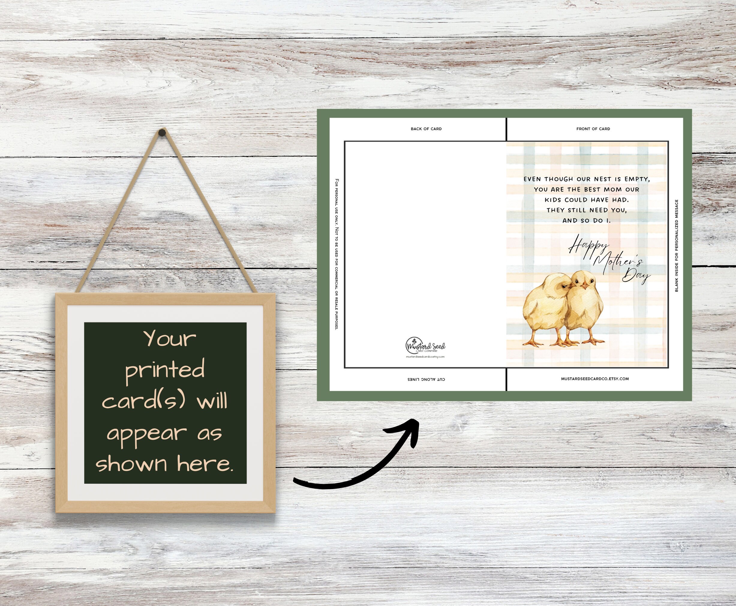 Printable Mother's Day Card for Empty Nest Mom From Husband Empty ...