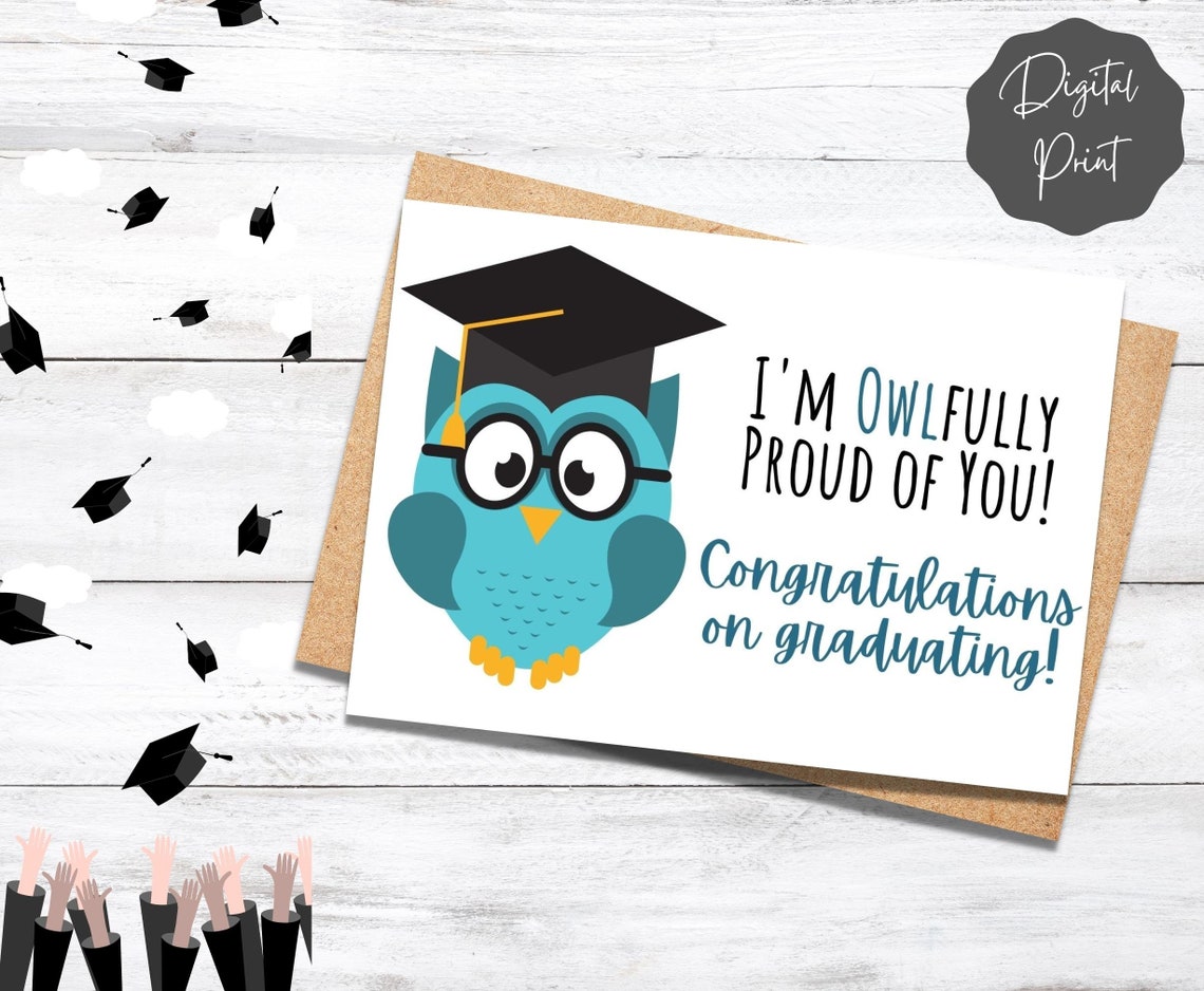 Printable Graduation Card High School Graduation Card | Etsy