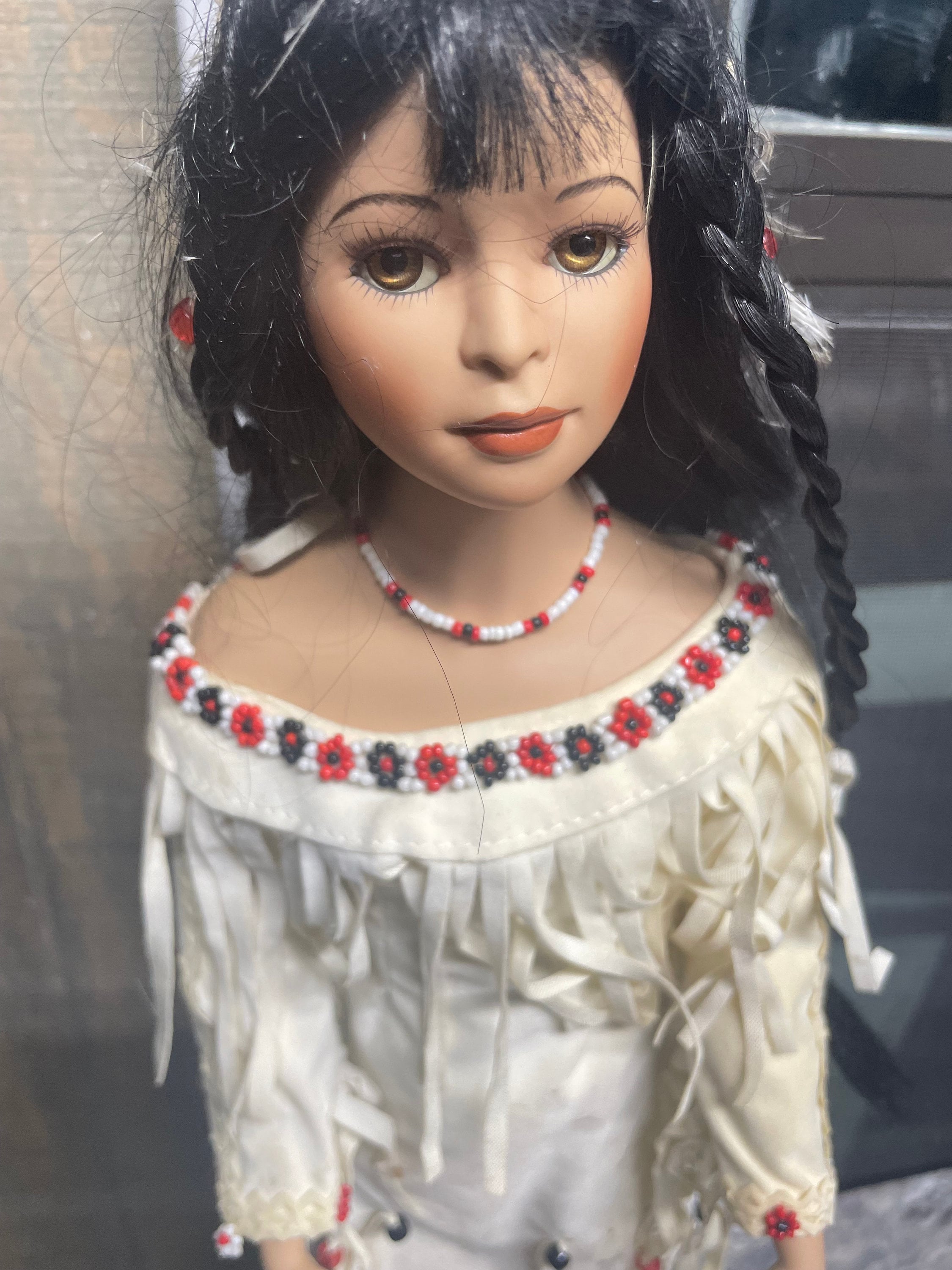 Native American Porcelain Doll swirling Waters by - Etsy