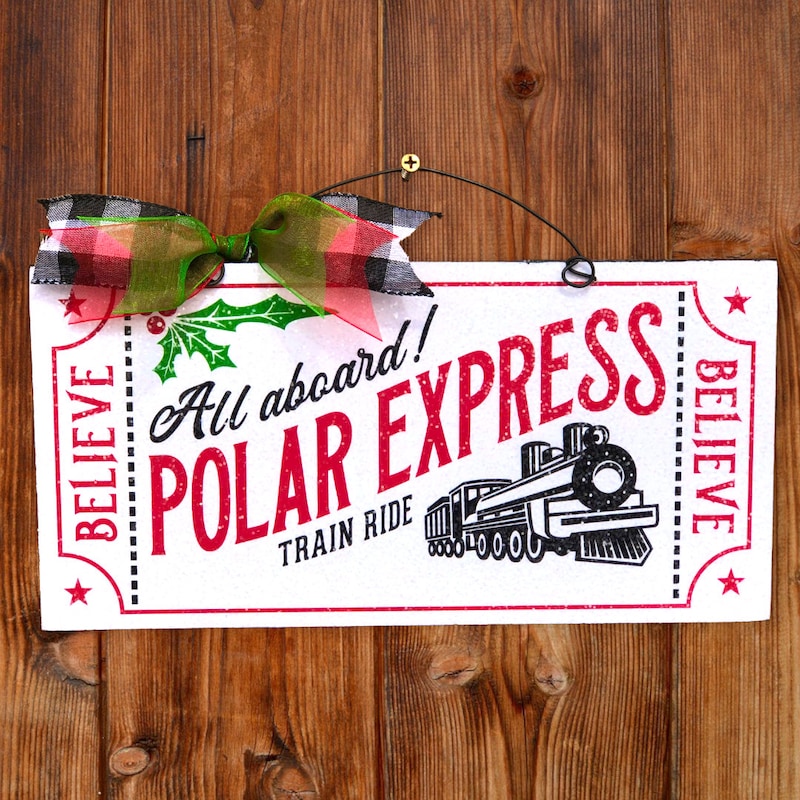Polar Express Train Door Decoration - Etsy
