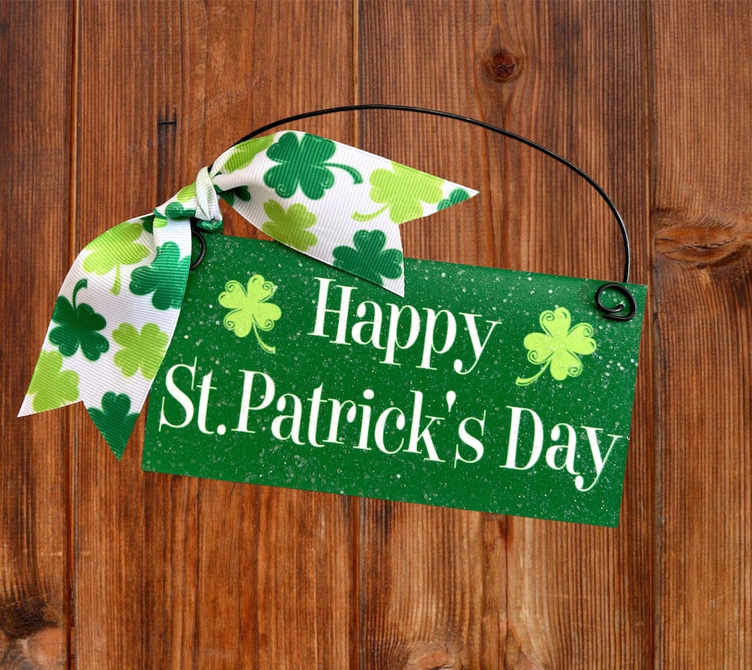 Happy St. Patrick's Day Small 3x6 Inch Sign. - Etsy