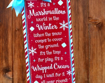 Wood Marshmallow Sign - Etsy