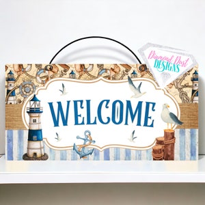 12x6 In. Nautical Lighthouse Sign. Wood or Metal Option. - Etsy