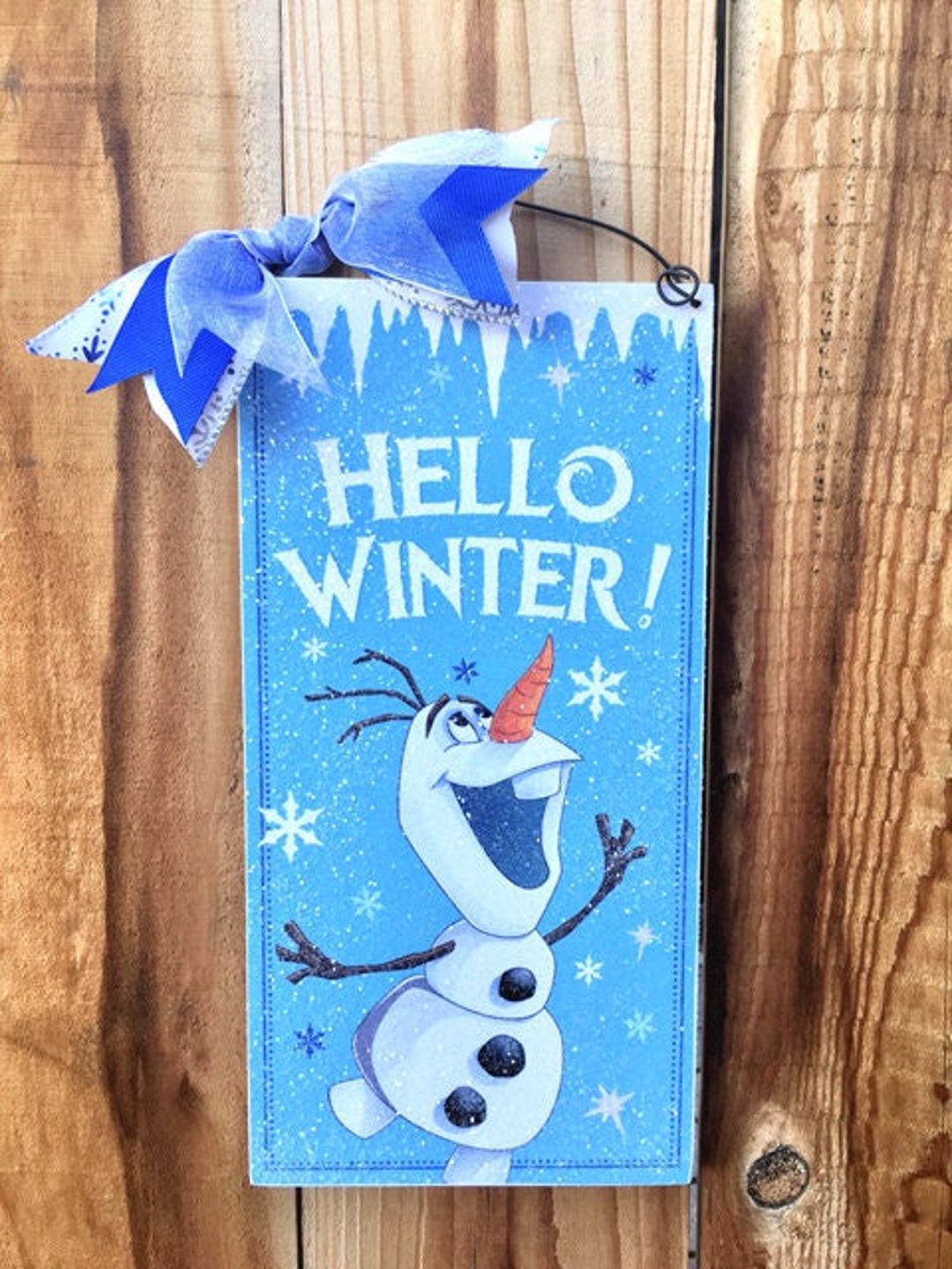 Hello Winter Olaf Sign. - Etsy