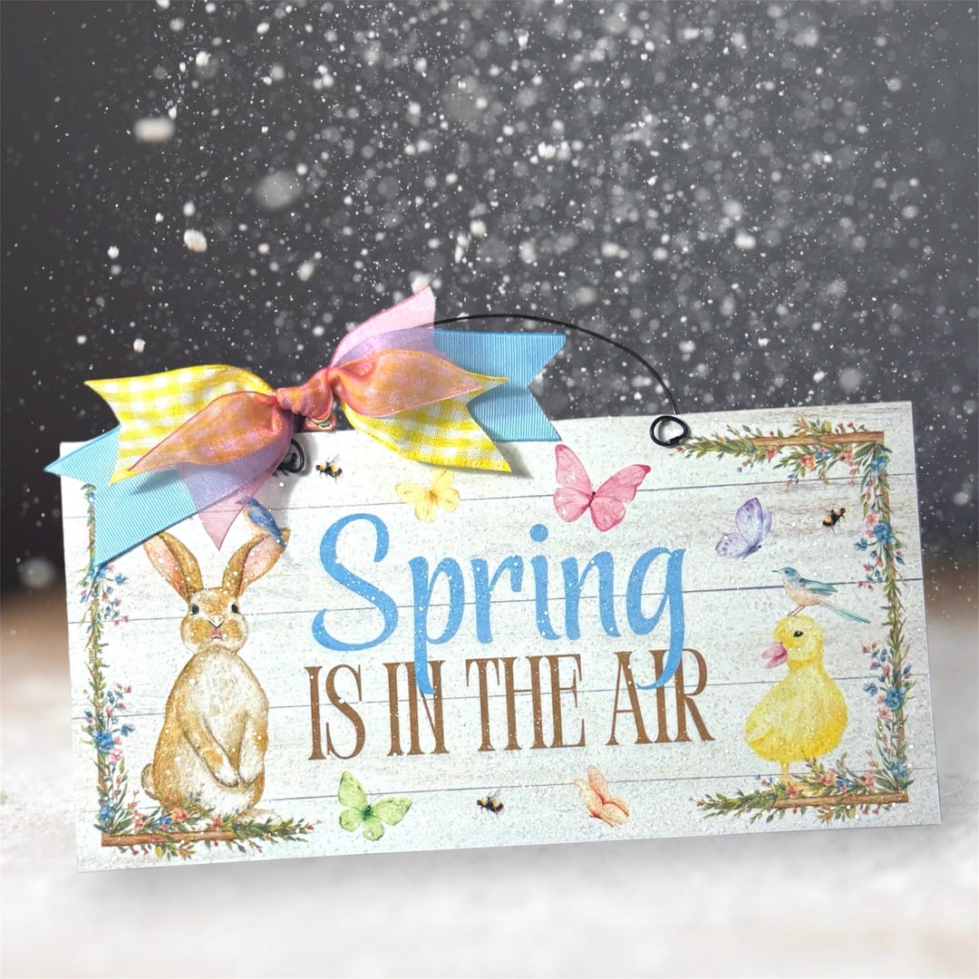 Spring is in the Air Sign. - Etsy
