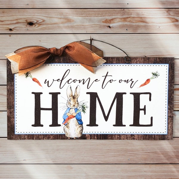 Peter Rabbit Welcome Baby Shower Sign - Etsy