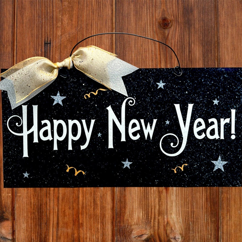 Happy New Year Sign - Etsy