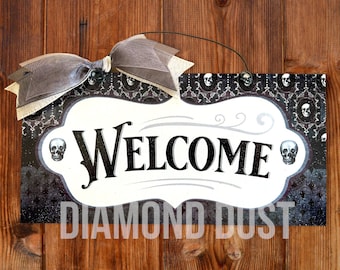 Skull Welcome Sign - Etsy