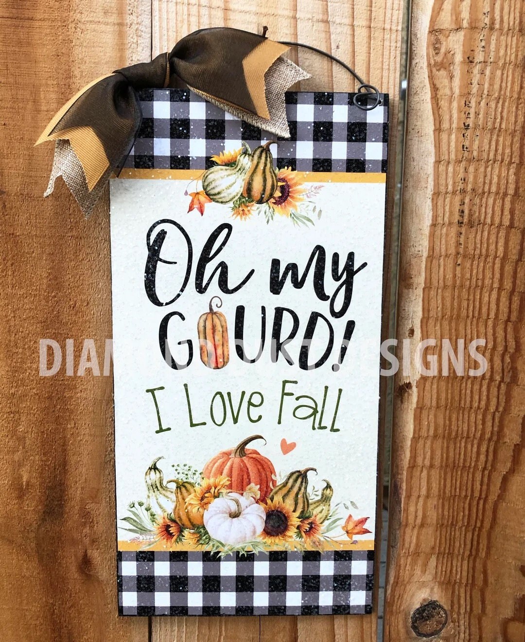 Oh My Gourd Fall Sign. - Etsy