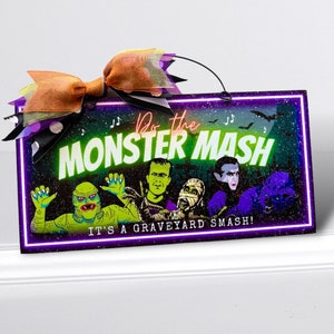 Neon Monster Mash Halloween Sign. Wood or Metal Option. - Etsy