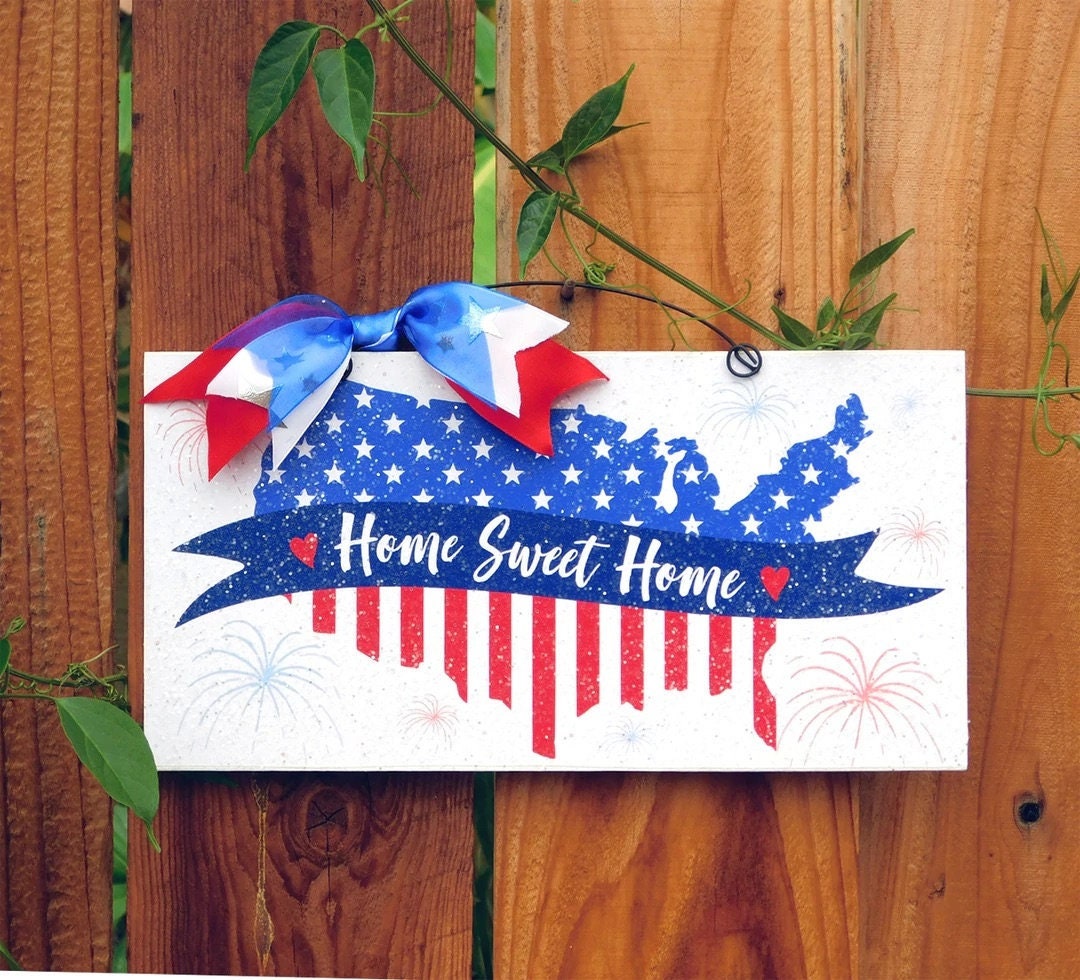 United States Home Sweet Home Sign. - Etsy