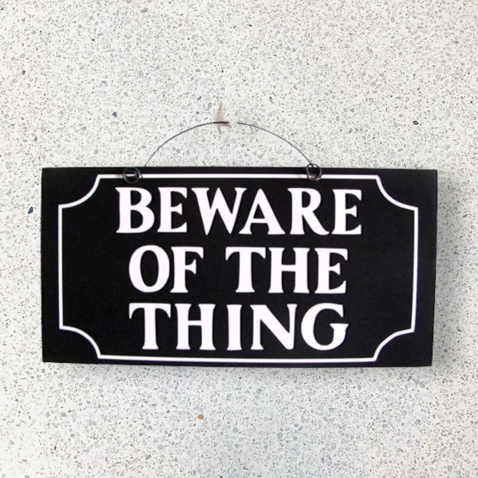 Beware of the Thing Addams Family Sign. Wood or Metal Option - Etsy