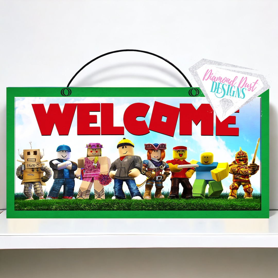 Custom ROBLOX Name Sign 6x12 Inches.wood or Metal Option. - Etsy