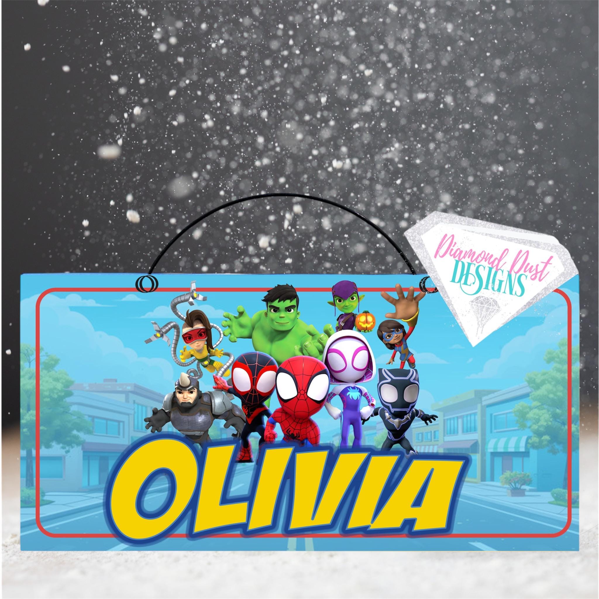 Personalized Spidey and His Amazing Friends Sign 6x12 Inches. - Etsy