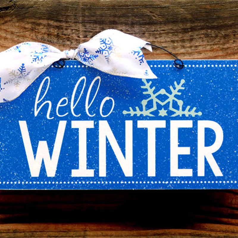Hello Winter Sign - Etsy