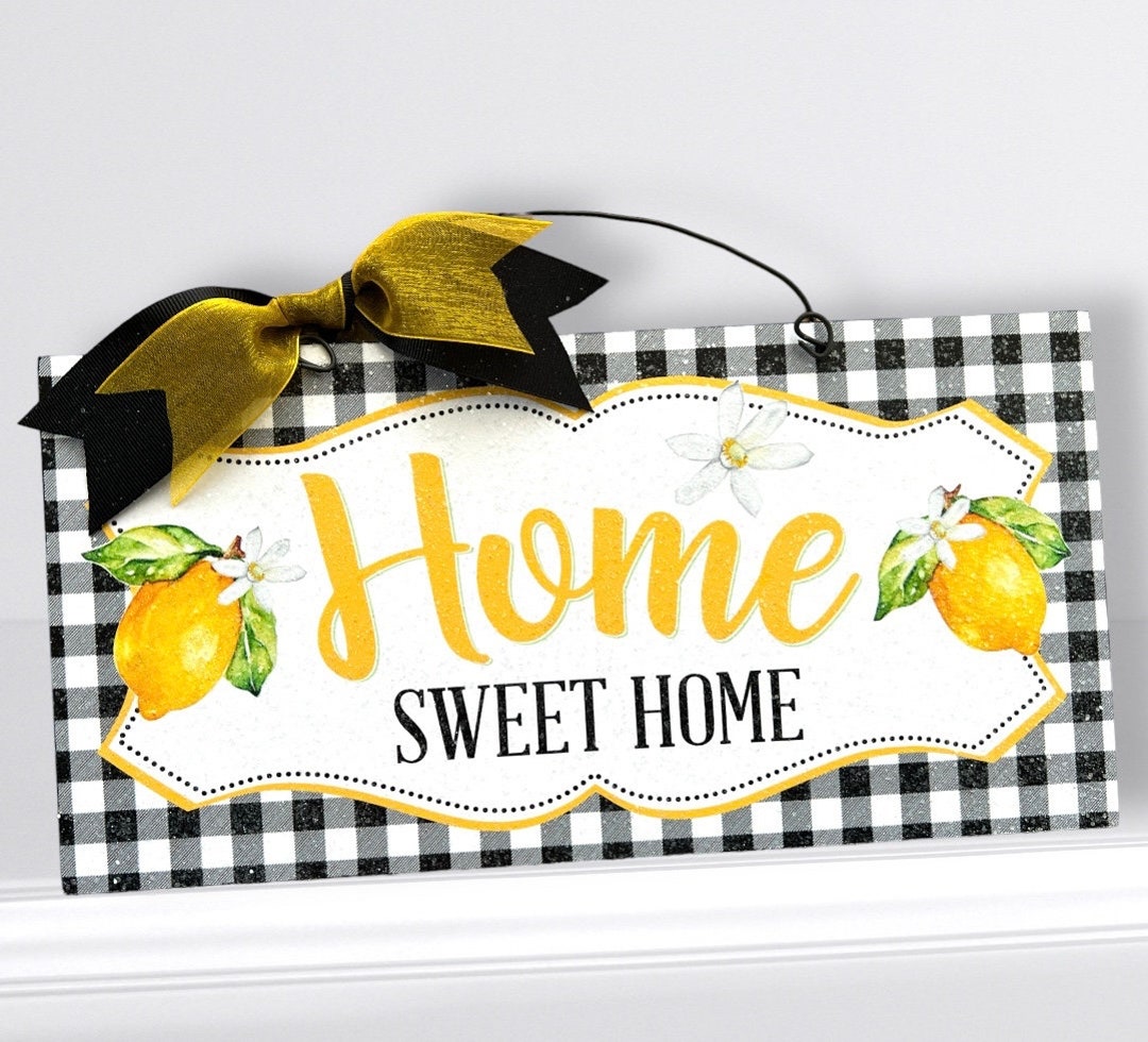 Home Sweet Home Lemon Sign. - Etsy