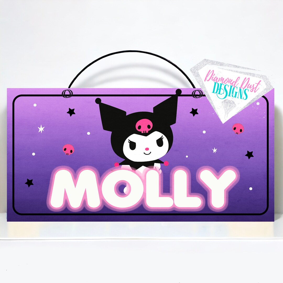 Personalized Kuromi Sign 6x12 Inches.wood or Metal Option. - Etsy