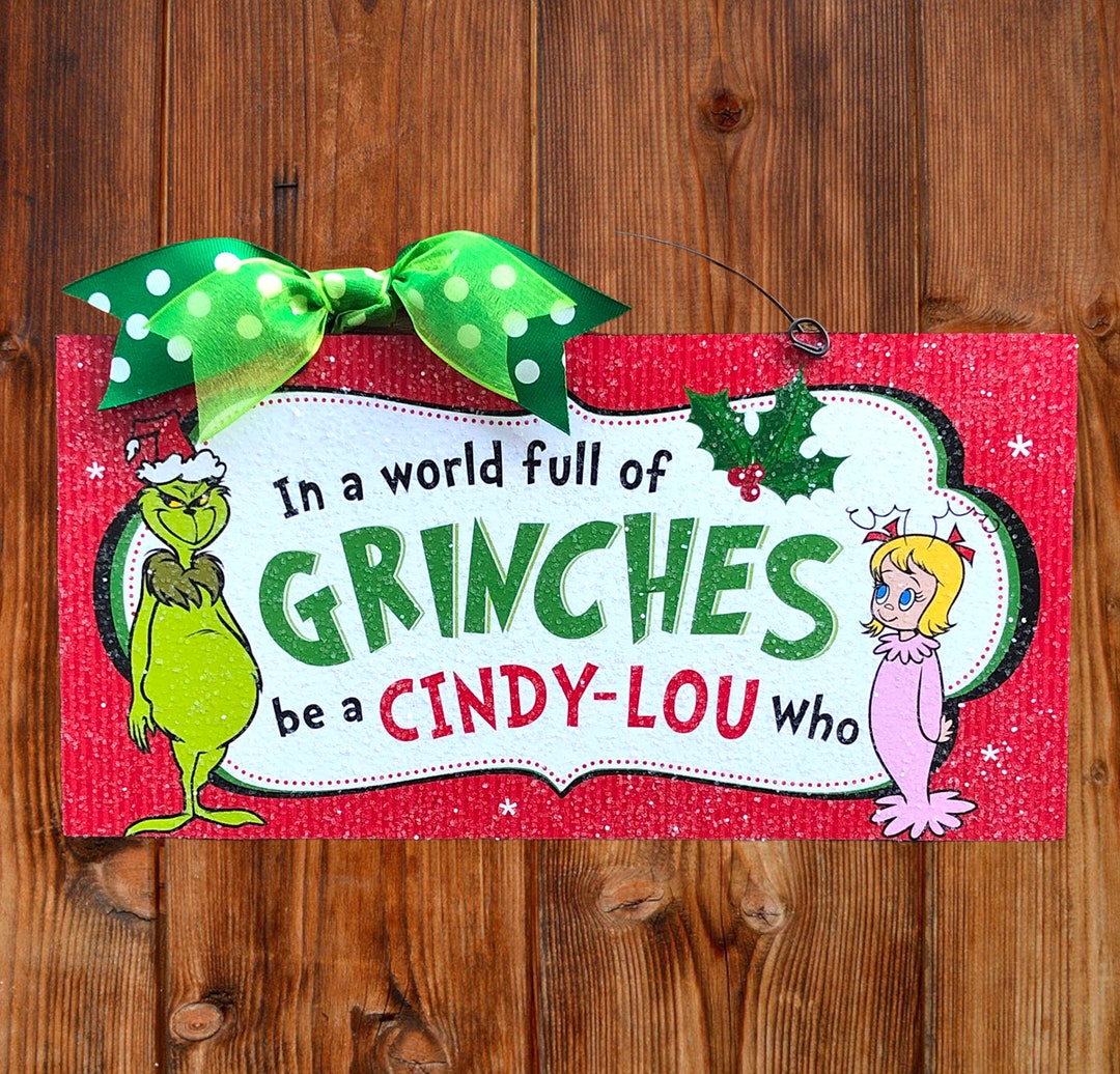 Cindy Lou Who Christmas Sign. - Etsy