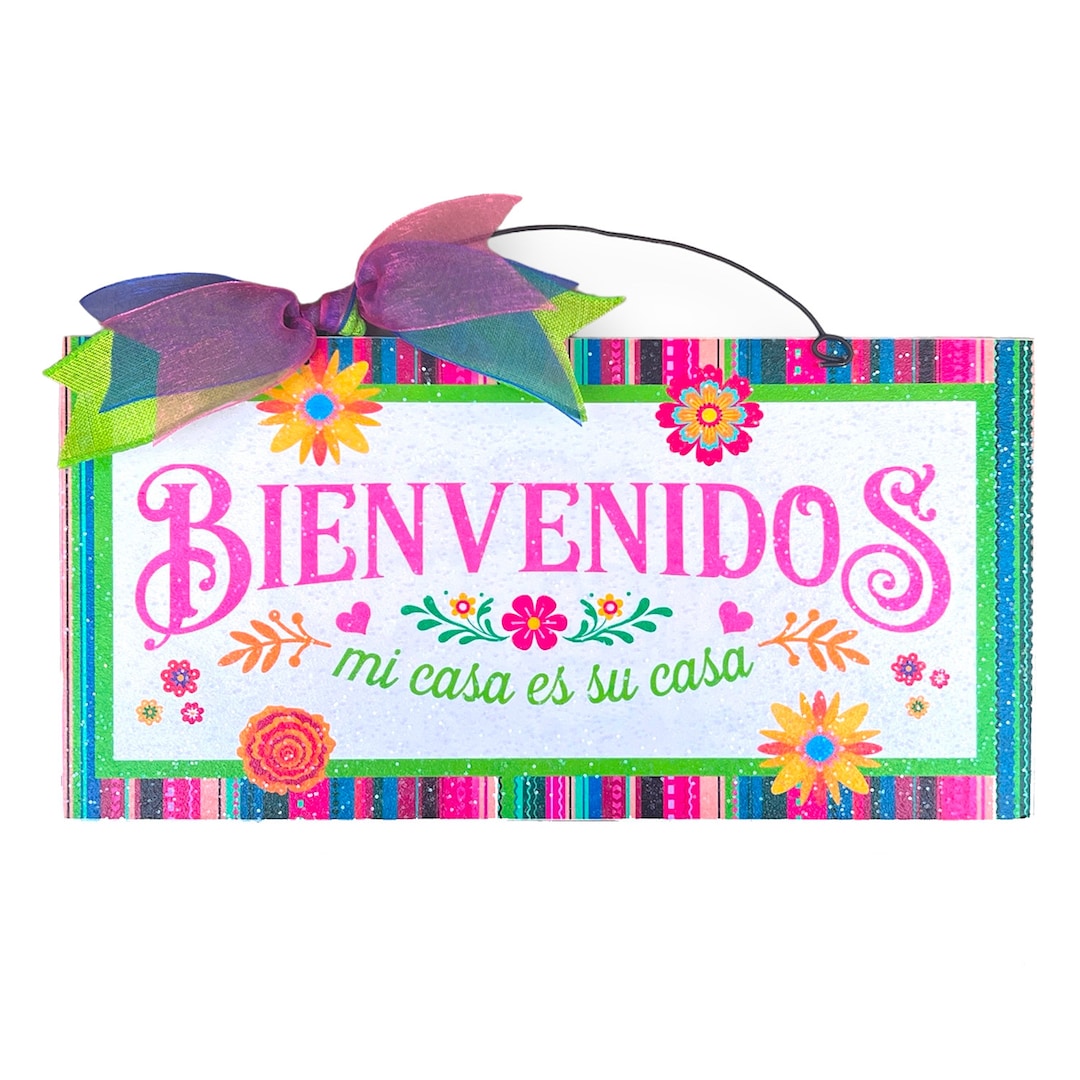 Bienvenidos 12x6 Inch Sign. Wood or Metal Option. - Etsy