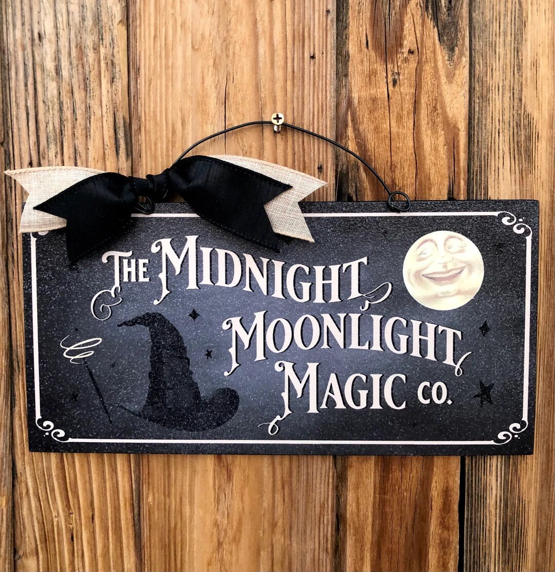 Midnight Magic Moonlight Sign. - Etsy