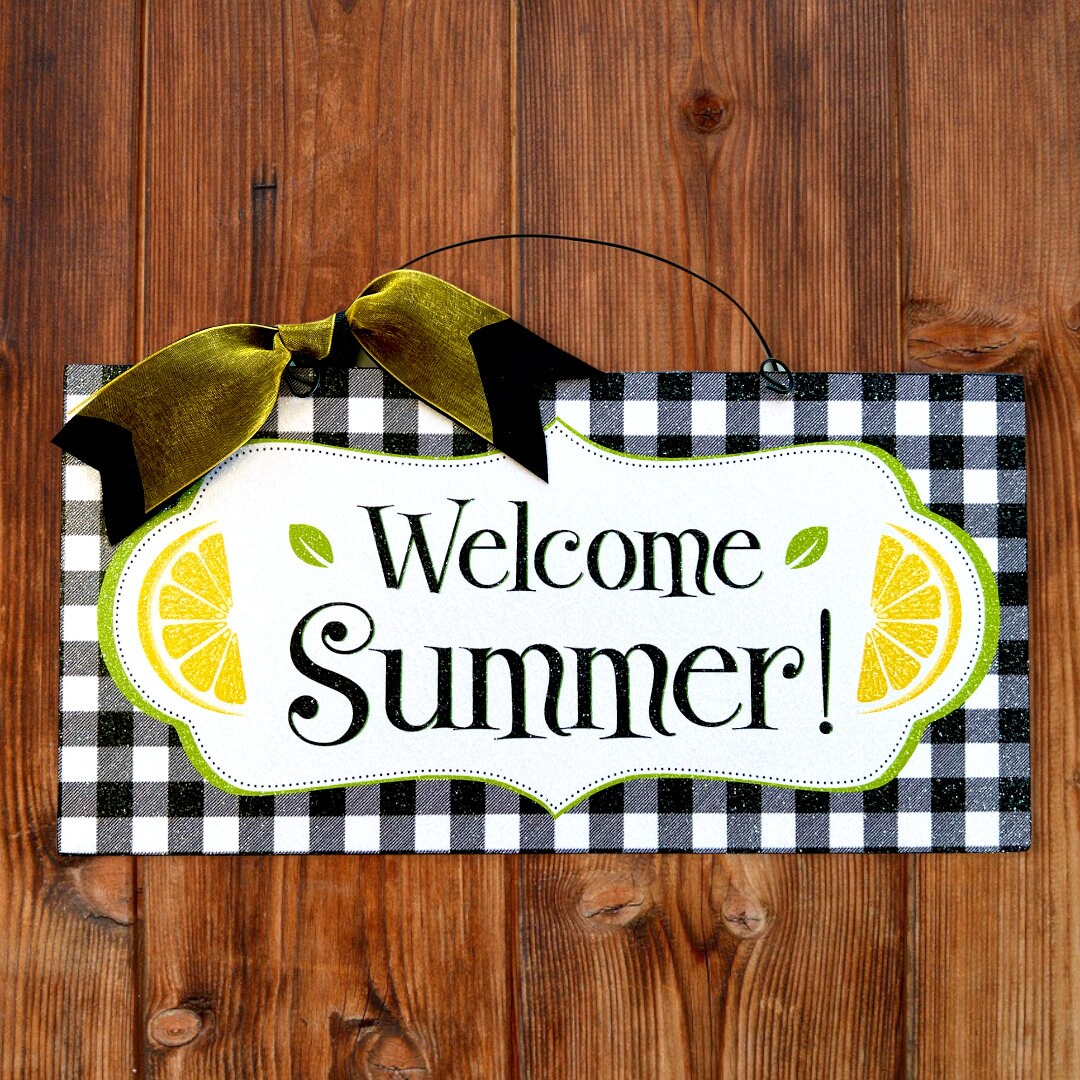 Welcome Summer Lemon Sign. - Etsy
