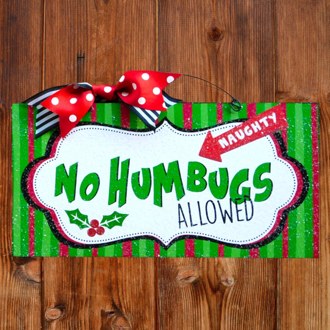 No Humbugs Allowed Sign. - Etsy