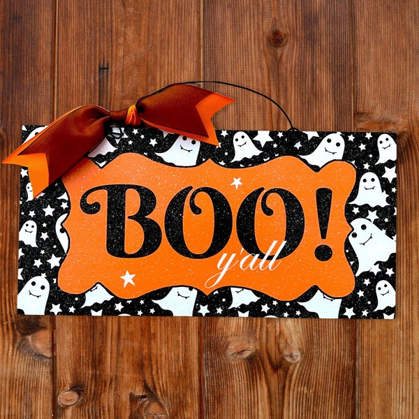 Boo Y All Sign - Etsy