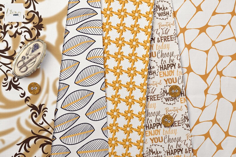 Golden Coast Exclusive Patterns Collection: Luxurious Gold, Beige ...