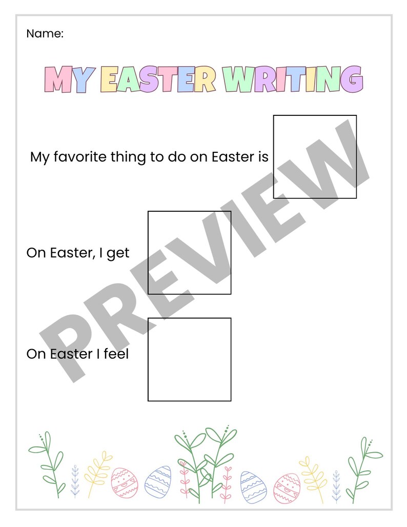 Easter Adapted Writing | Cut & Paste Sentences | No Prep - Etsy